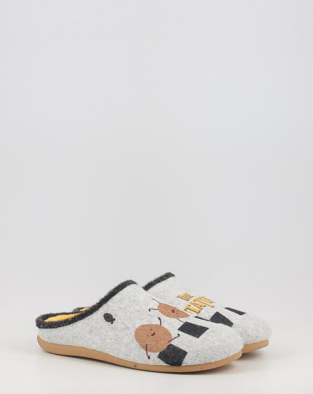 Pantufas Hot potatoes SKERRIES 67577 Cinzento | Obi shoes